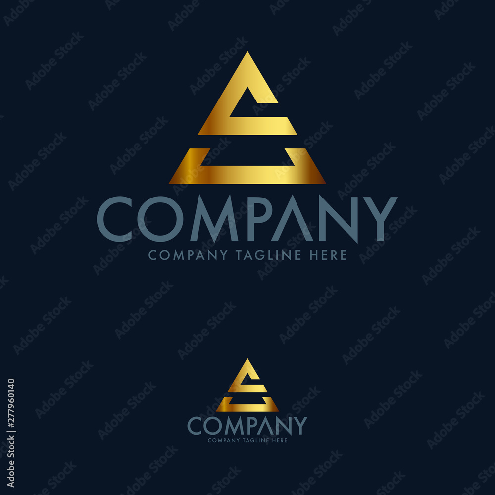 Creative Lettering AS Logo Design Template Stock Vector | Adobe Stock
