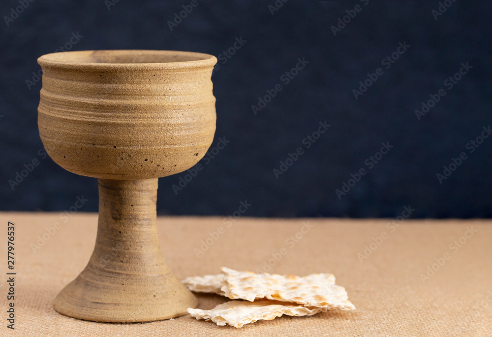 Holy Communion or Lords Supper Symbols of Jesus Christ Stock Photo ...