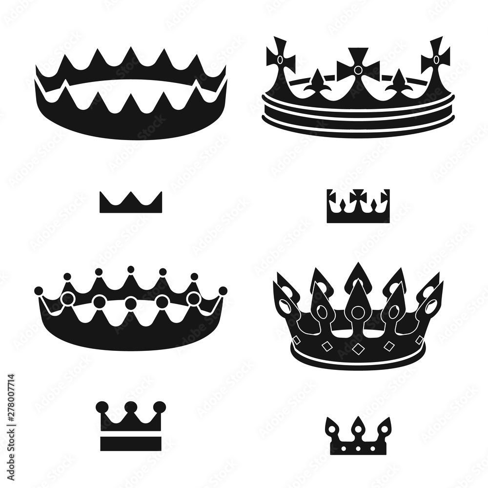 Vector design of king and majestic symbol. Collection of king and gold ...