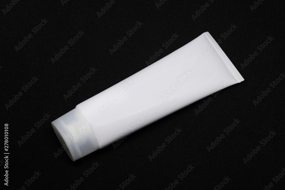 Cosmetic packaging design. White cream tube. Cosmetics mockup for ...