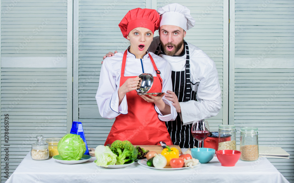 We are better when we together. surprised couple in love with healthy ...