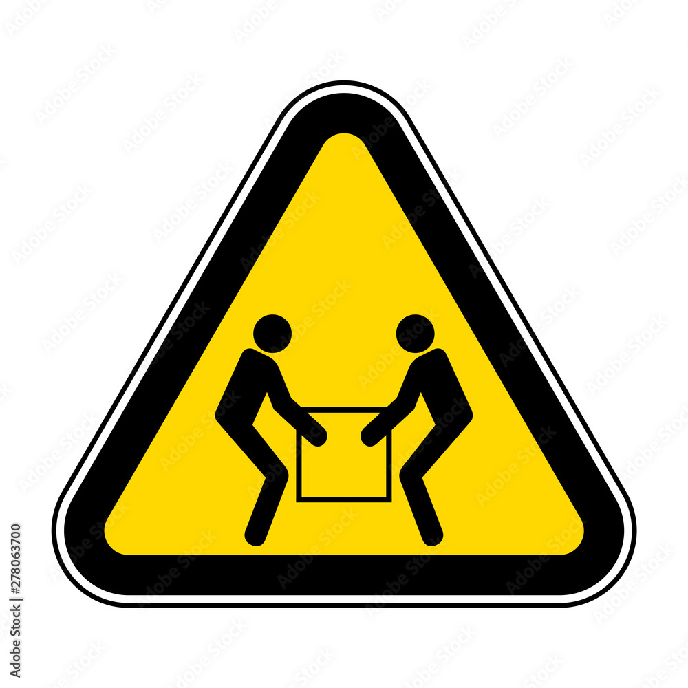 Use Two Person Lift Symbol Sign Isolate On White Background,Vector ...