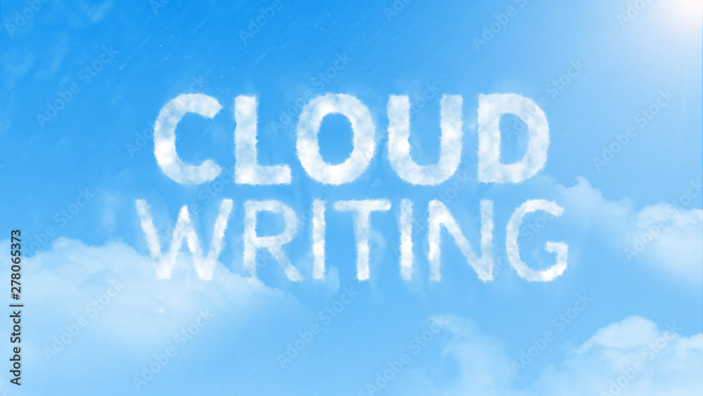 Cloud Writing Stock Template | Adobe Stock
