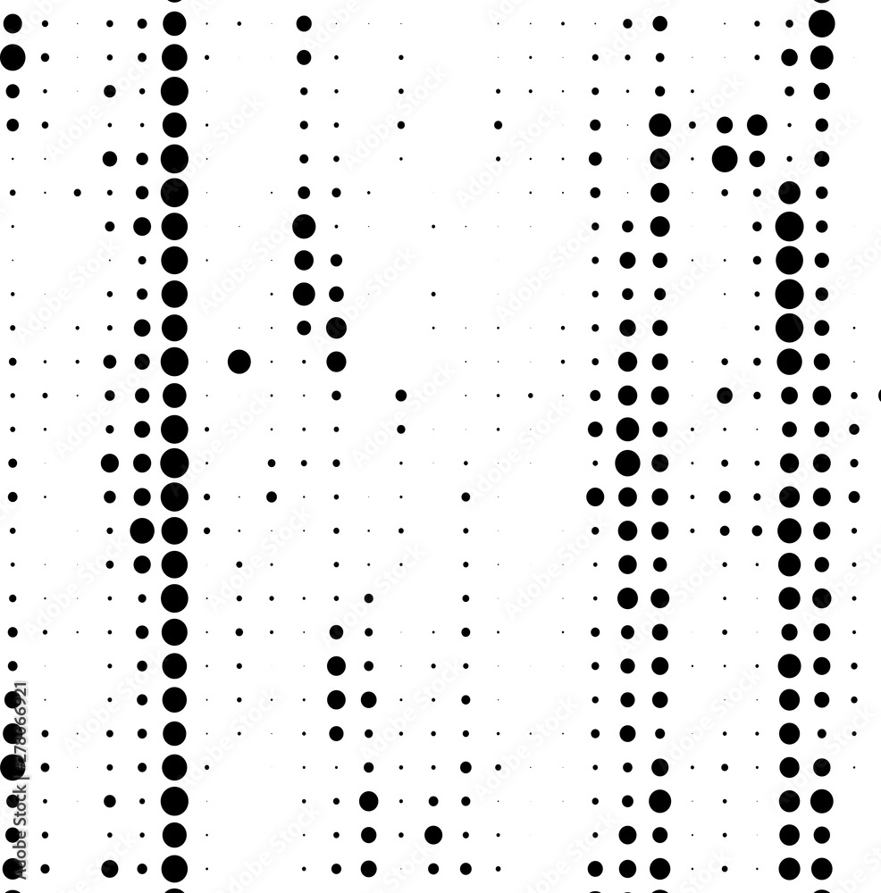 Texture of black dots on white background. Monochrome halftone comic ...