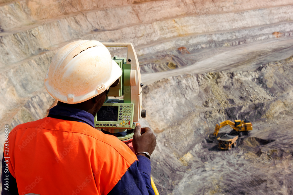 Open pit mine survey Stock Photo | Adobe Stock