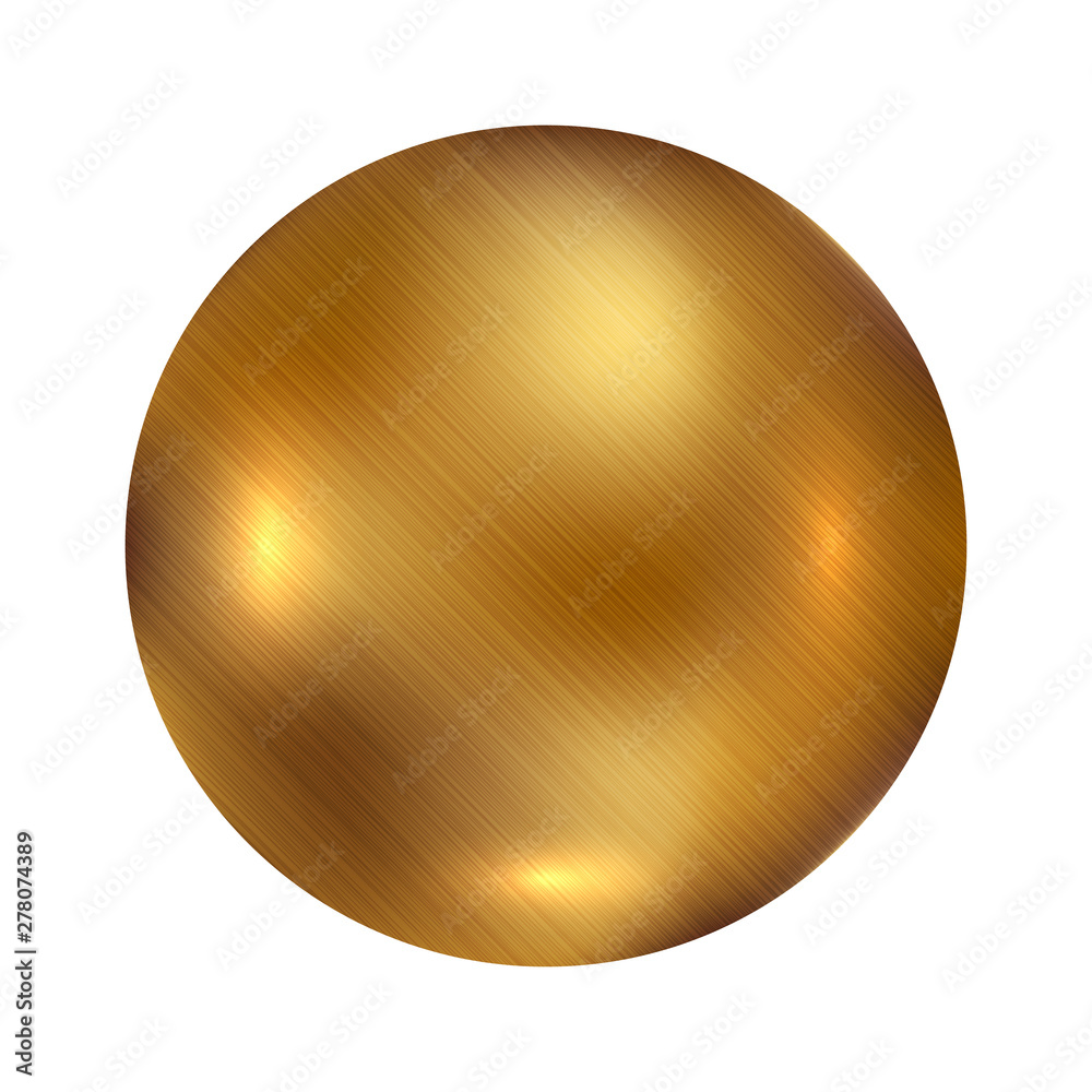 Vector of gold ball Stock Vector | Adobe Stock