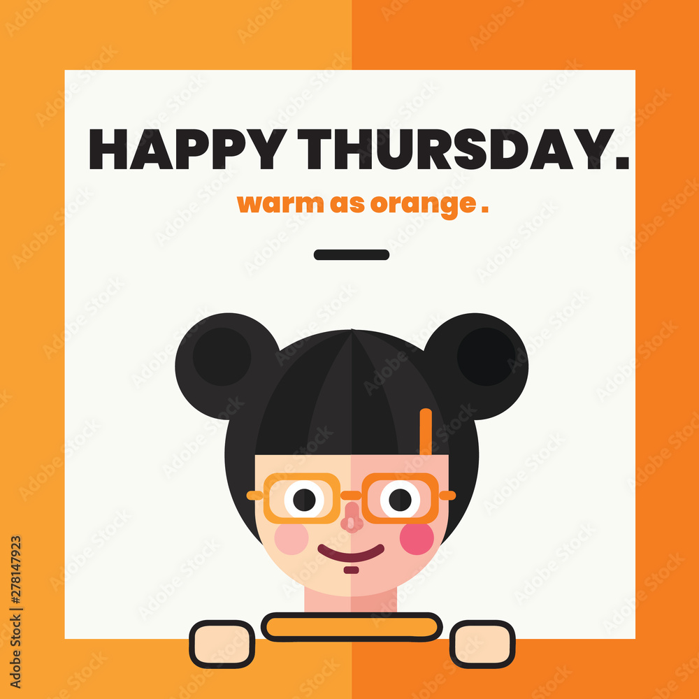 happy thursday Stock Illustration | Adobe Stock