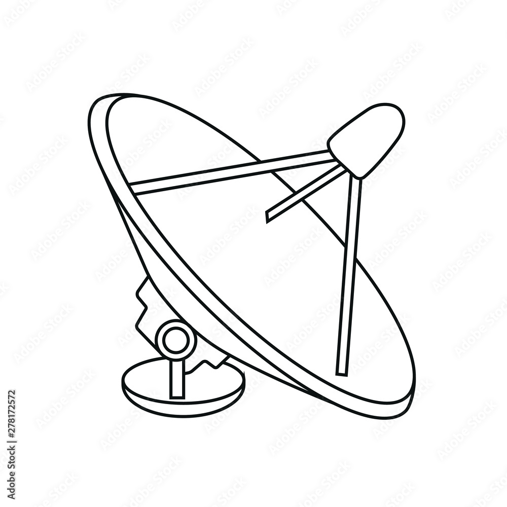 Satellite Dish Drawing