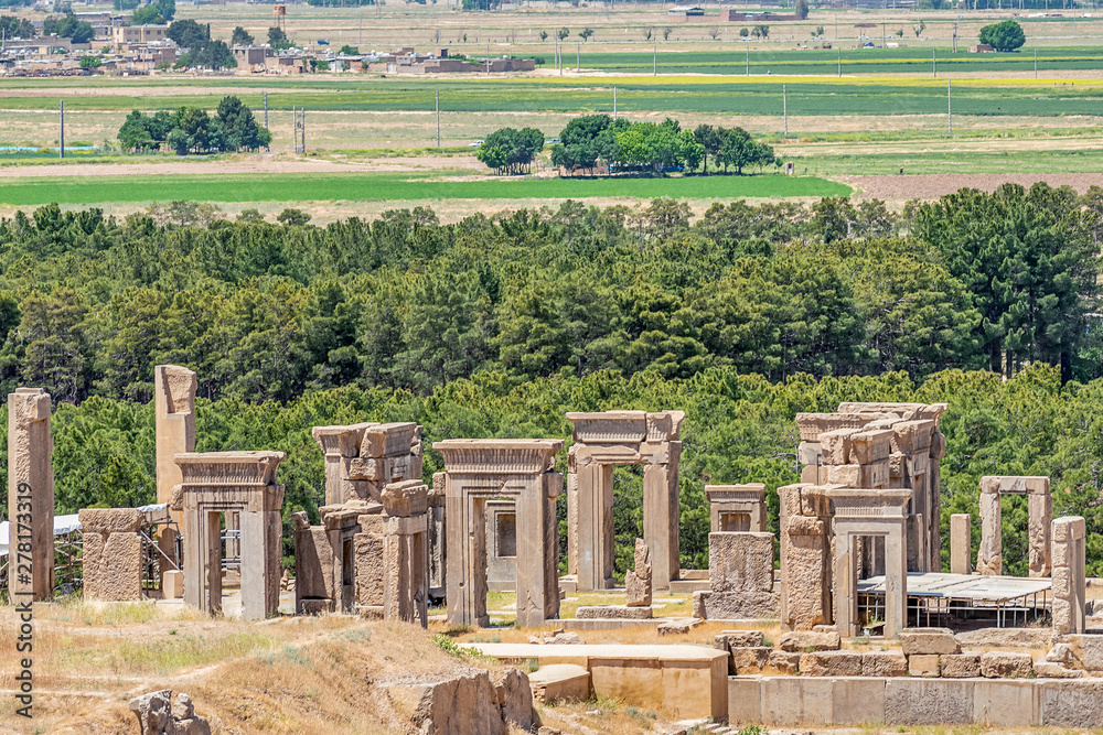 Hadish Palace, one of the complex in ancient Persepolis, ancient ...