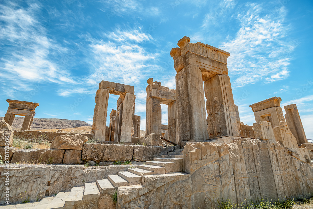 Hadish Palace, one of the complex in ancient Persepolis, ancient ...