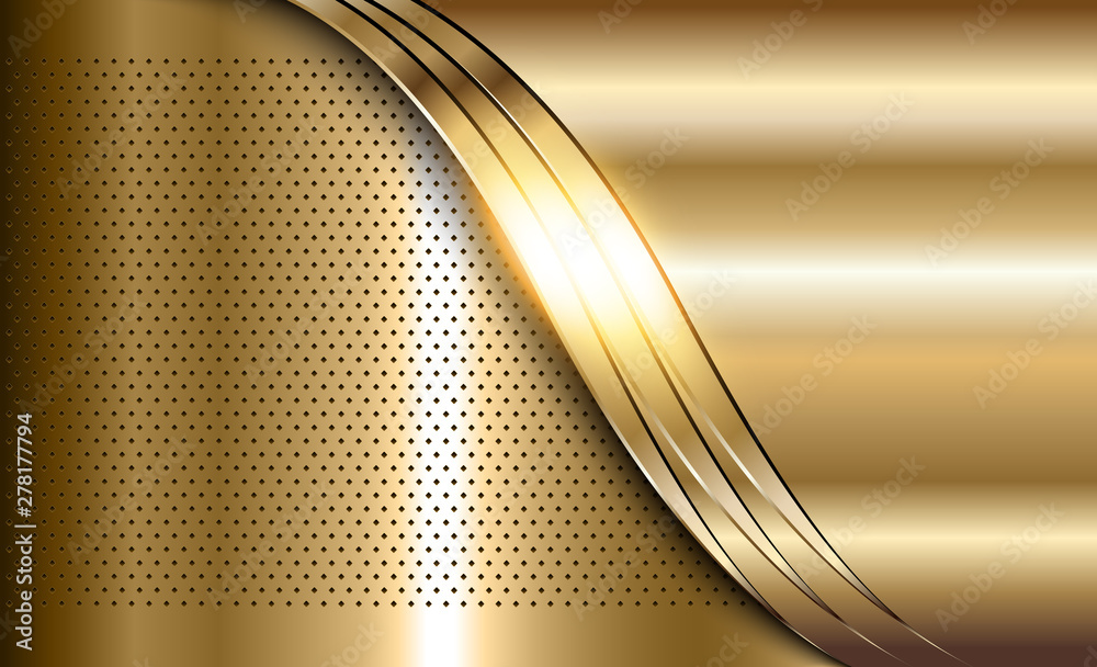 Gold metal background, elegant shiny metallic Stock Illustration ...
