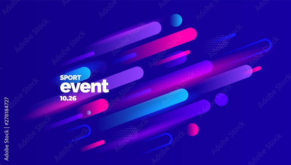 Layout design with dynamic shapes for event, tournament or championship ...