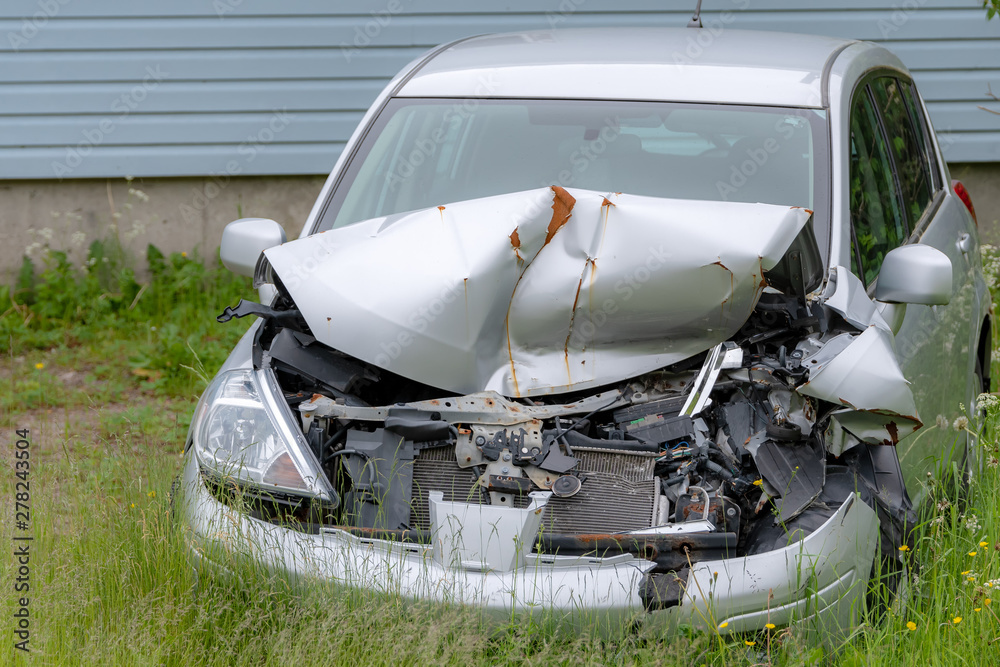 Front Smashed Car