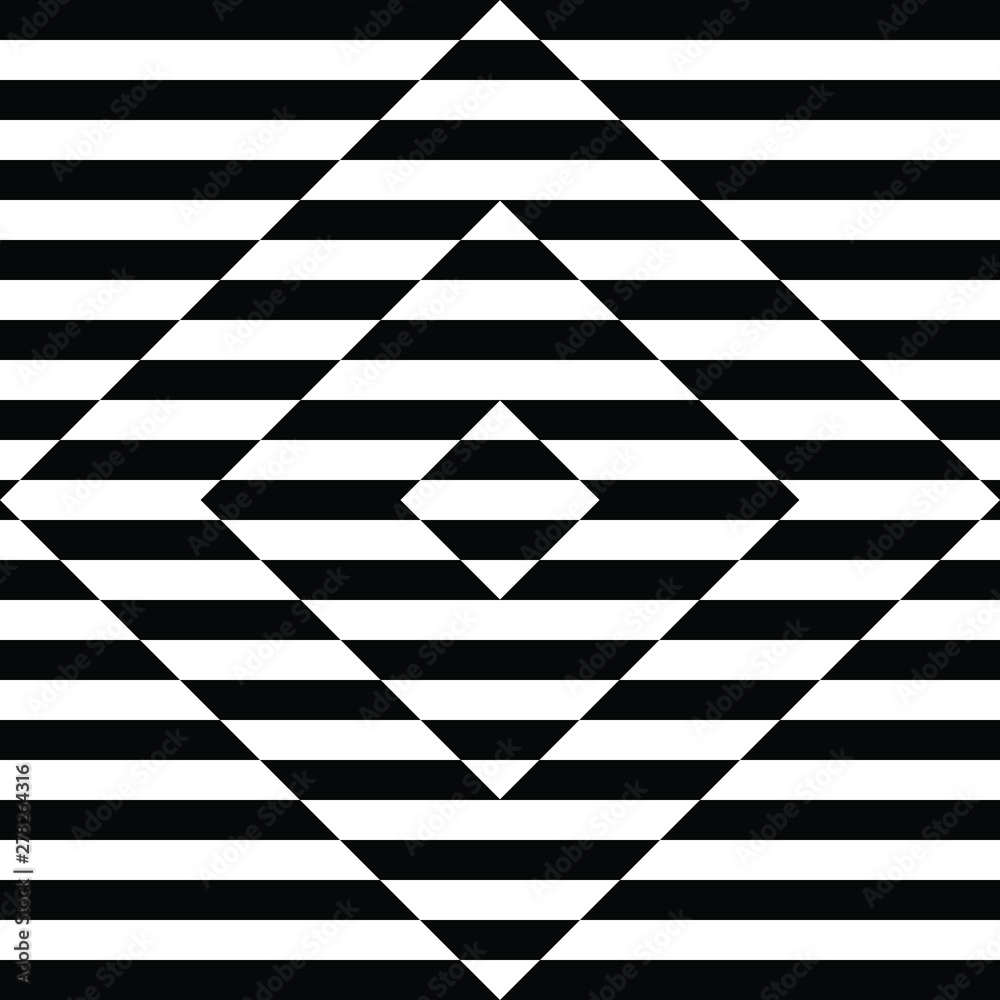 Abstract Shape Art Black And White