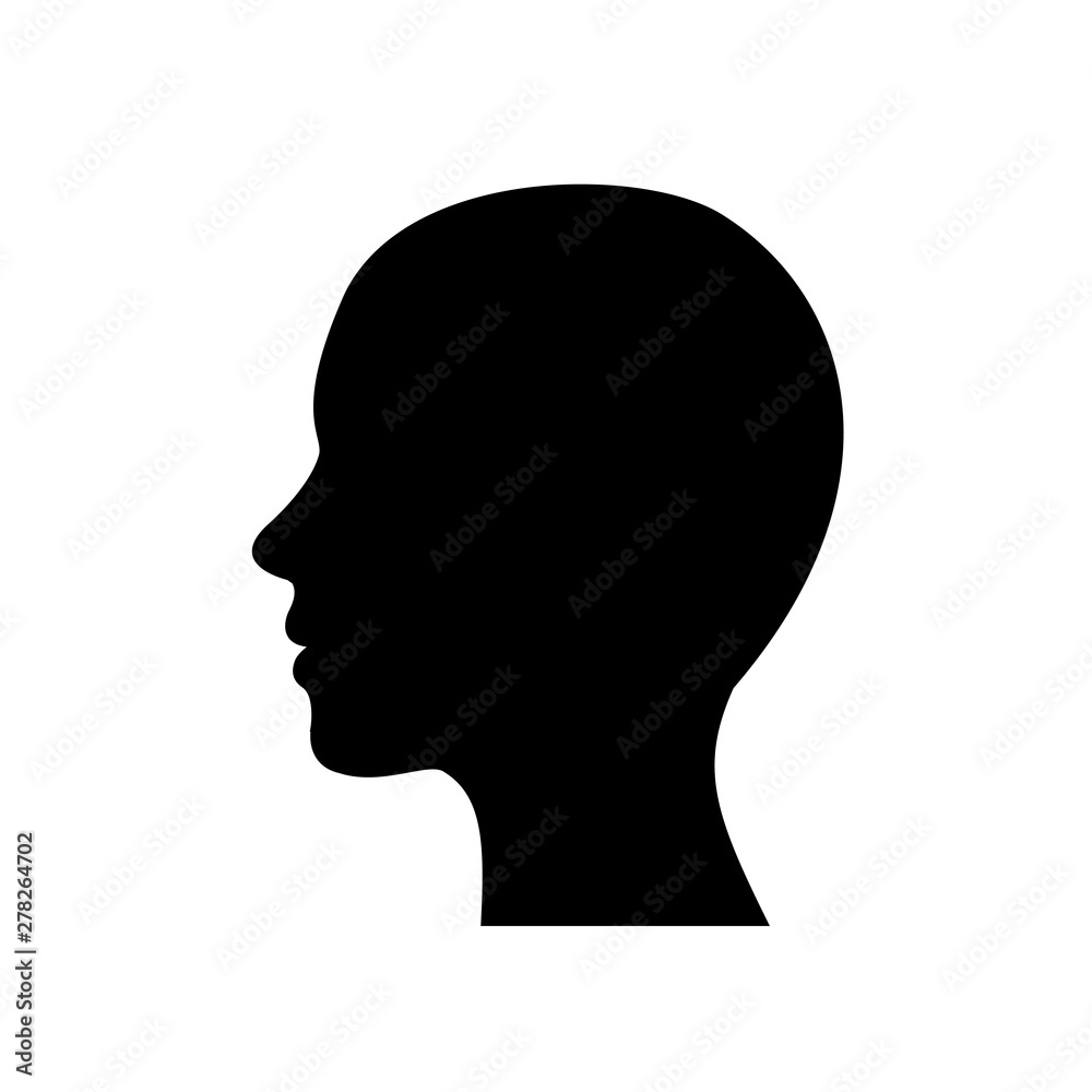 Head icon sign – for stock vector Stock Vector | Adobe Stock