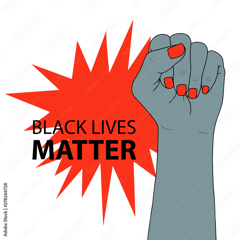 Feminism symbol. Fighting fist of a woman. Lovely vector illustration ...