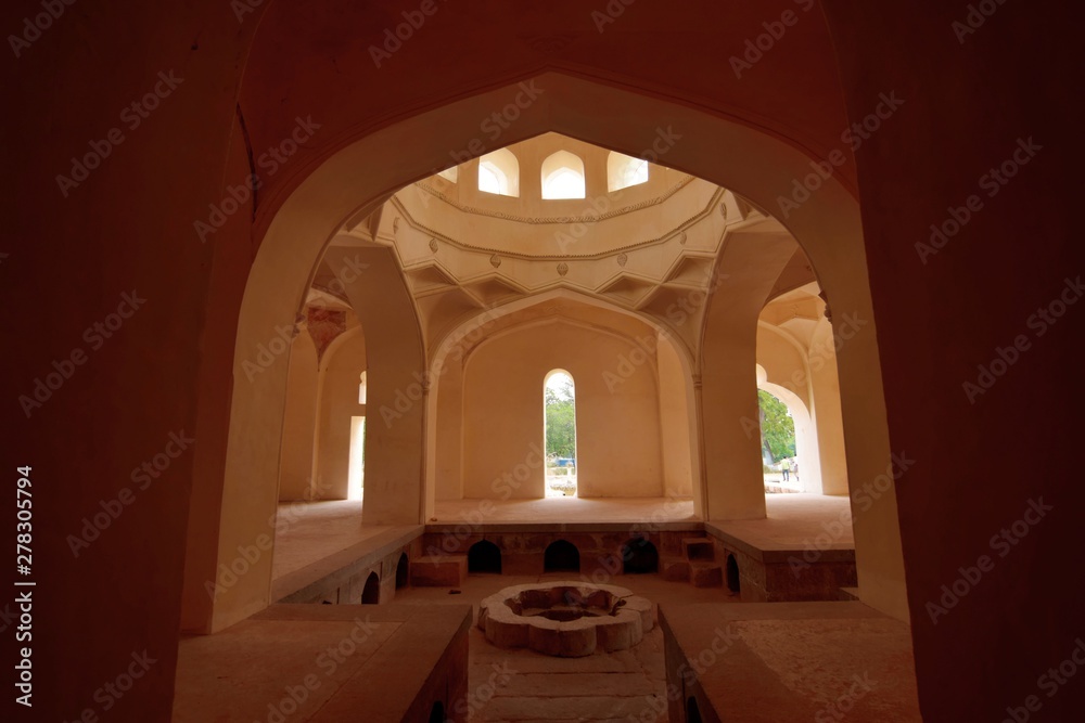 The Qutb Shahi Tombs are located in Hyderabad, India and they contain ...