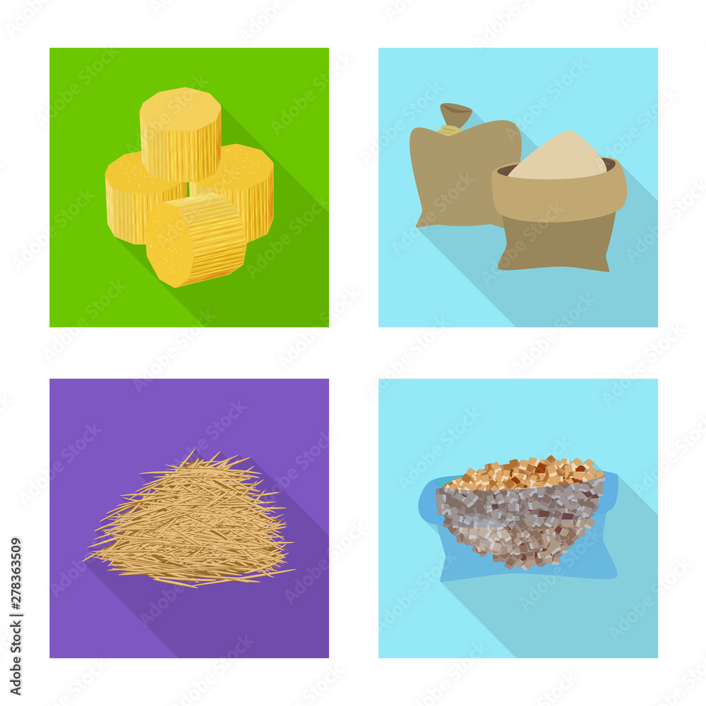 Vector illustration of plant and plantation icon. Collection of plant ...