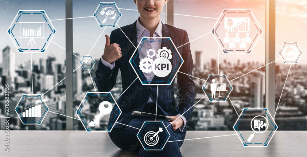 KPI Key Performance Indicator for Business Concept - Modern graphic ...