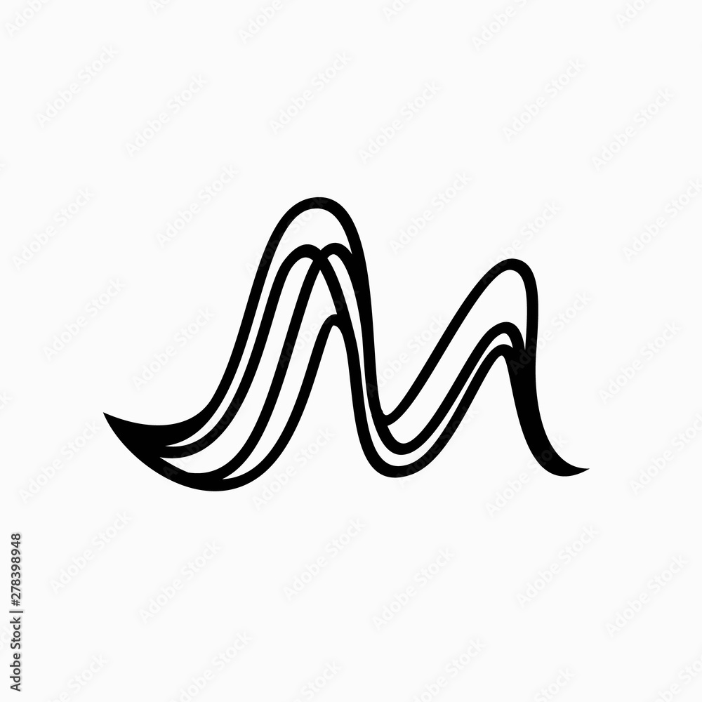 Letter M Logo Design Inspiration Letter M Logo Template With Line Art letter-m-logo-design-inspiration-letter-m-logo-template-with-line-art
