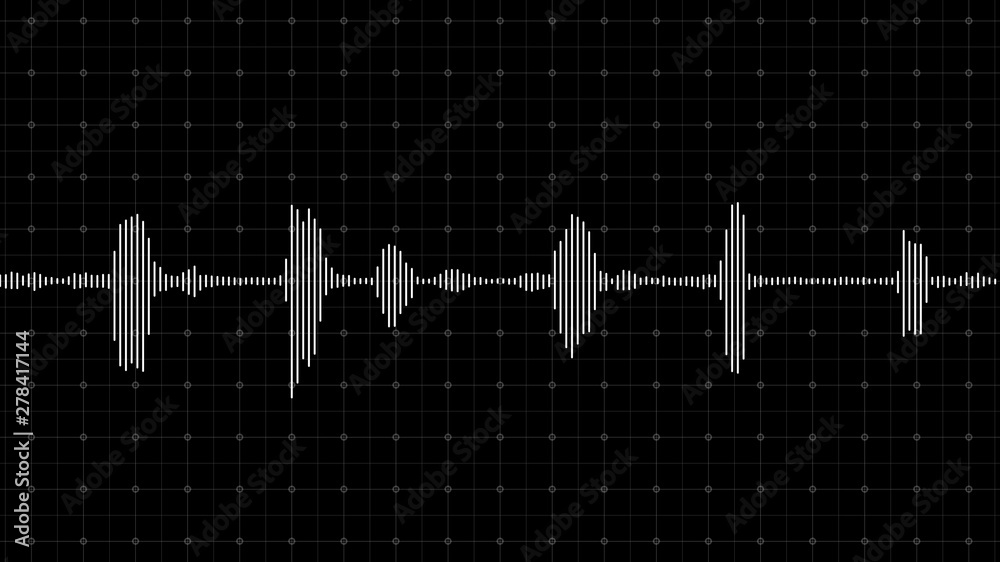 Digital touch screen sound voice analyzes wave element option. IOT HUD ...