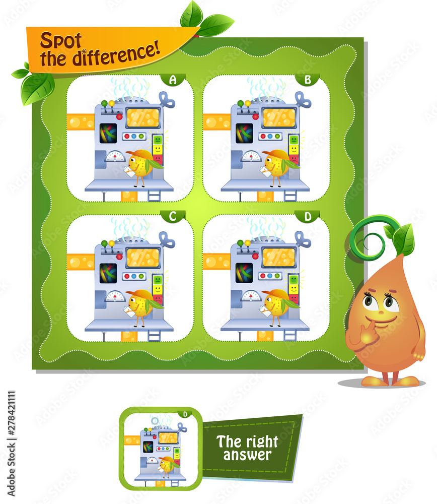 Vetor de Spot the difference device do Stock | Adobe Stock