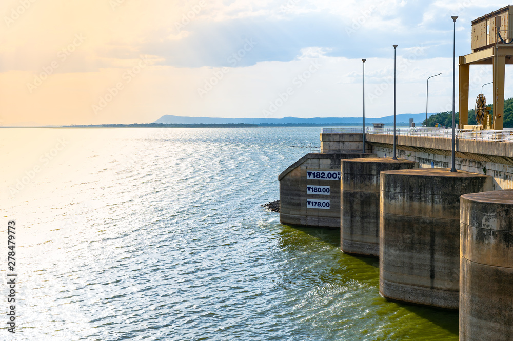 Rainy season, but the water level is reduced to a critical level at ...