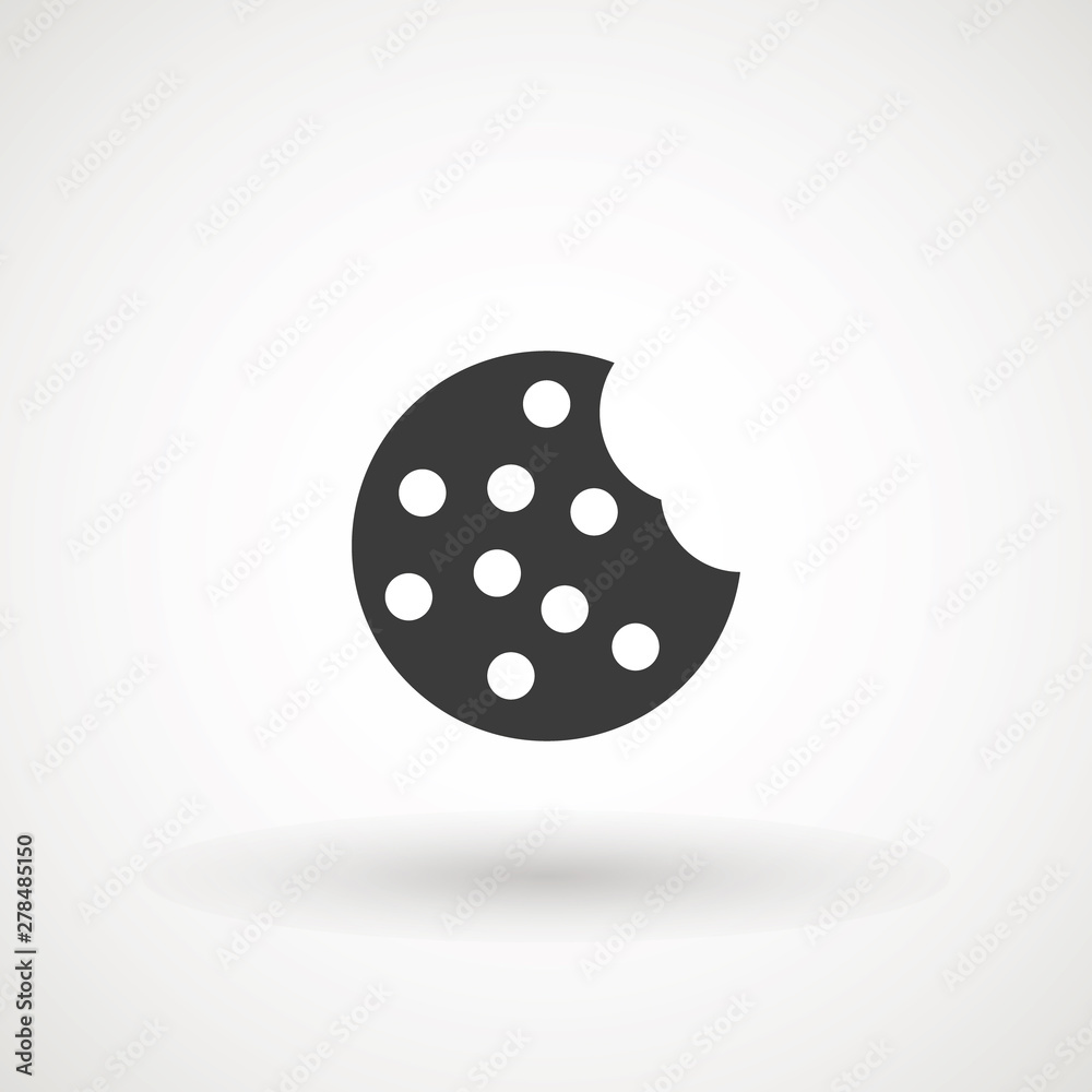 Browser Cookie Icon. Outline Style Icon Cookie icon vector isolated on ...
