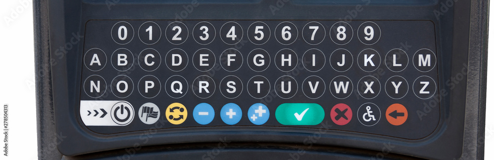 Human interface device, a keyboard for the user text input with accept ...