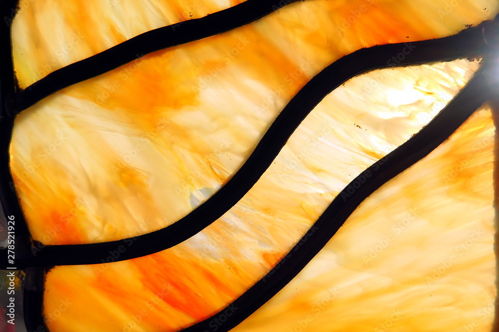 Orange colored stained glass texture Stock Photo | Adobe Stock