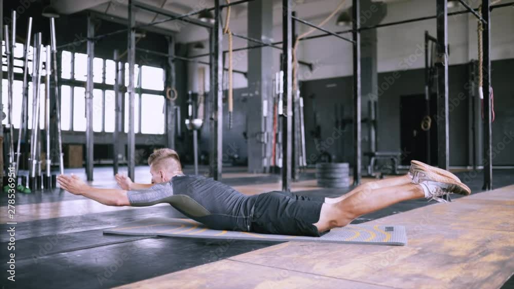 Isometric or static exercise for strengthening the muscles of the back ...