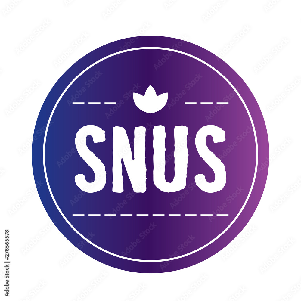 Vector logo of snuff and chewing tobacco Stock Vector | Adobe Stock