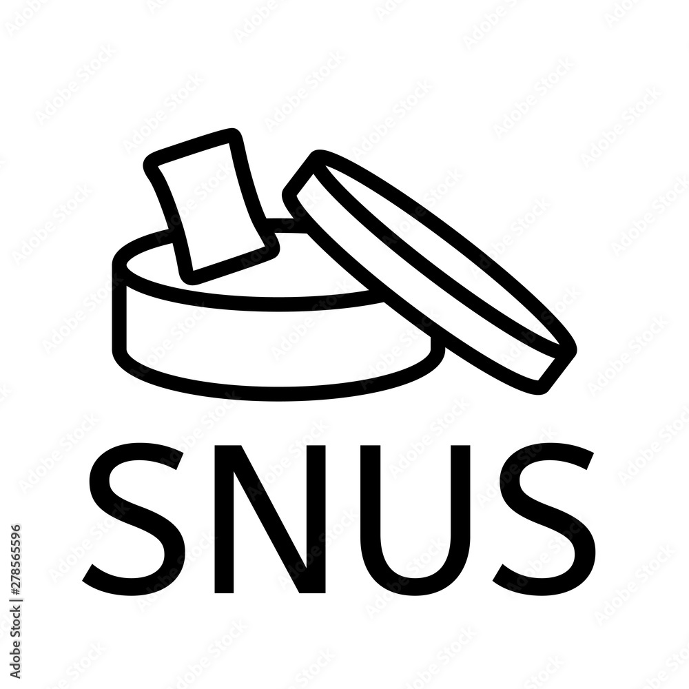 Vector logo of snuff and chewing tobacco Stock Vector | Adobe Stock