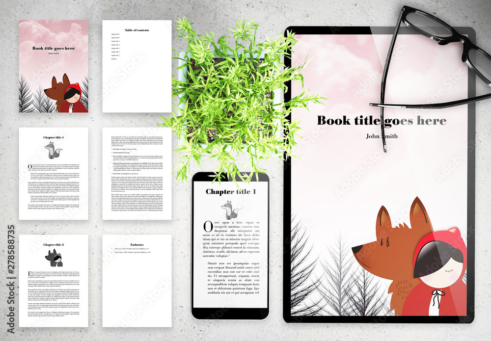 Minimalist eBook Layout Stock Template | Adobe Stock