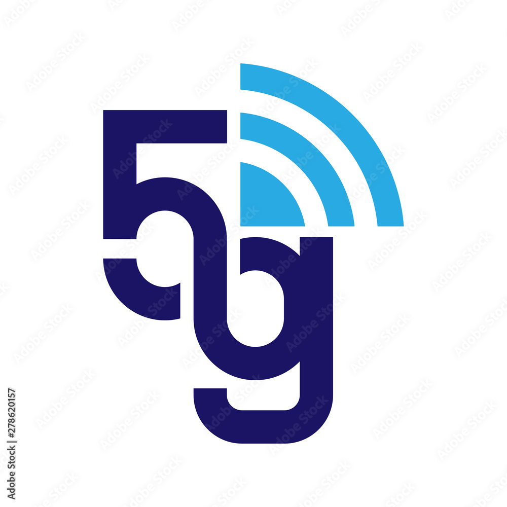 5G network logo. Logo network 5G connection. EPS 10. Stock Vector ...