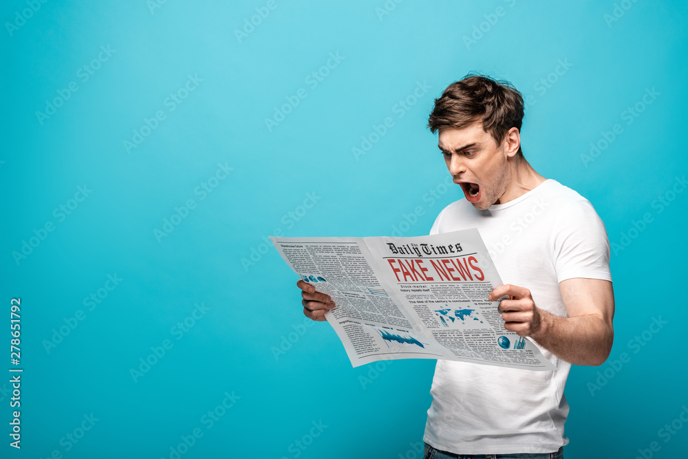 Man Reading Newspaper