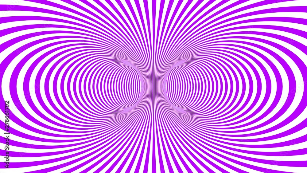 Hypnotic psychedelic illusion background with purple stripes. Stock ...