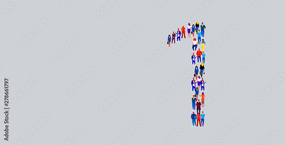 business people crowd gathering in number one 1 shape businesspeople ...