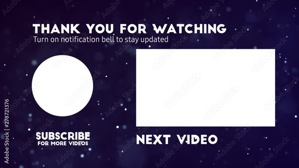 YouTube End Screen Video Template, Outro Card v4 Stock Video | Adobe Stock