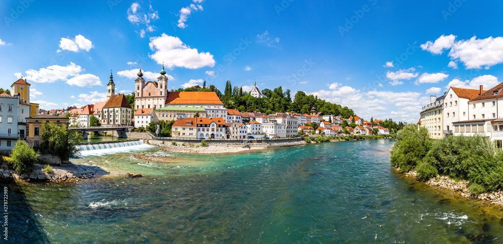 Steyr - a town in Austria. Steyr and Enns rivers. Stock Photo | Adobe Stock