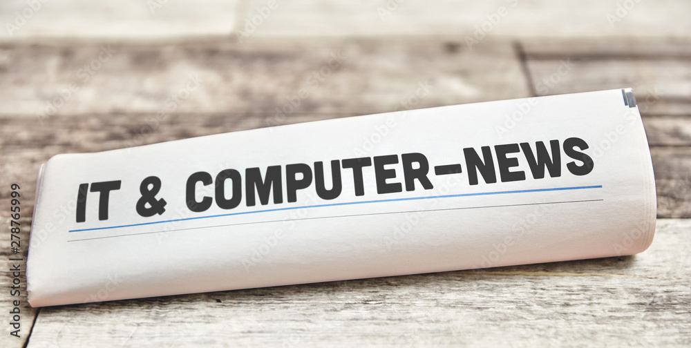 IT & Computer News in Zeitung Stock Photo | Adobe Stock