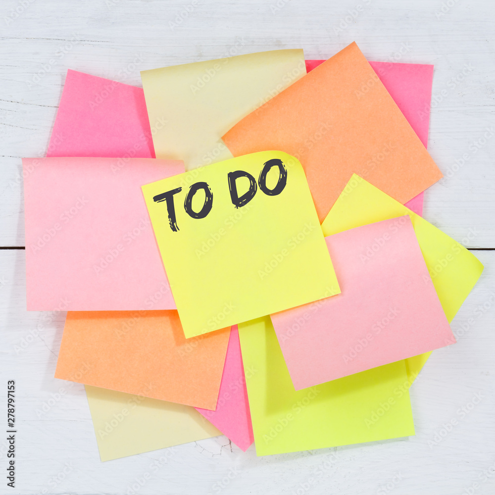 To Do list note paper checklist business concept desk note paper Stock ...