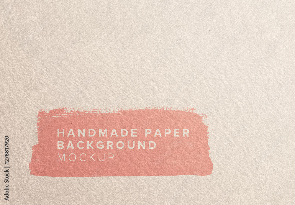 Handmade Paper Mockup Stock Template | Adobe Stock