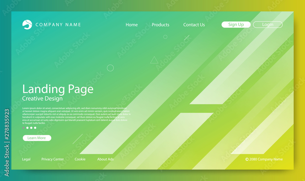 Abstract modern graphic element. Dynamical colored forms and waves ...