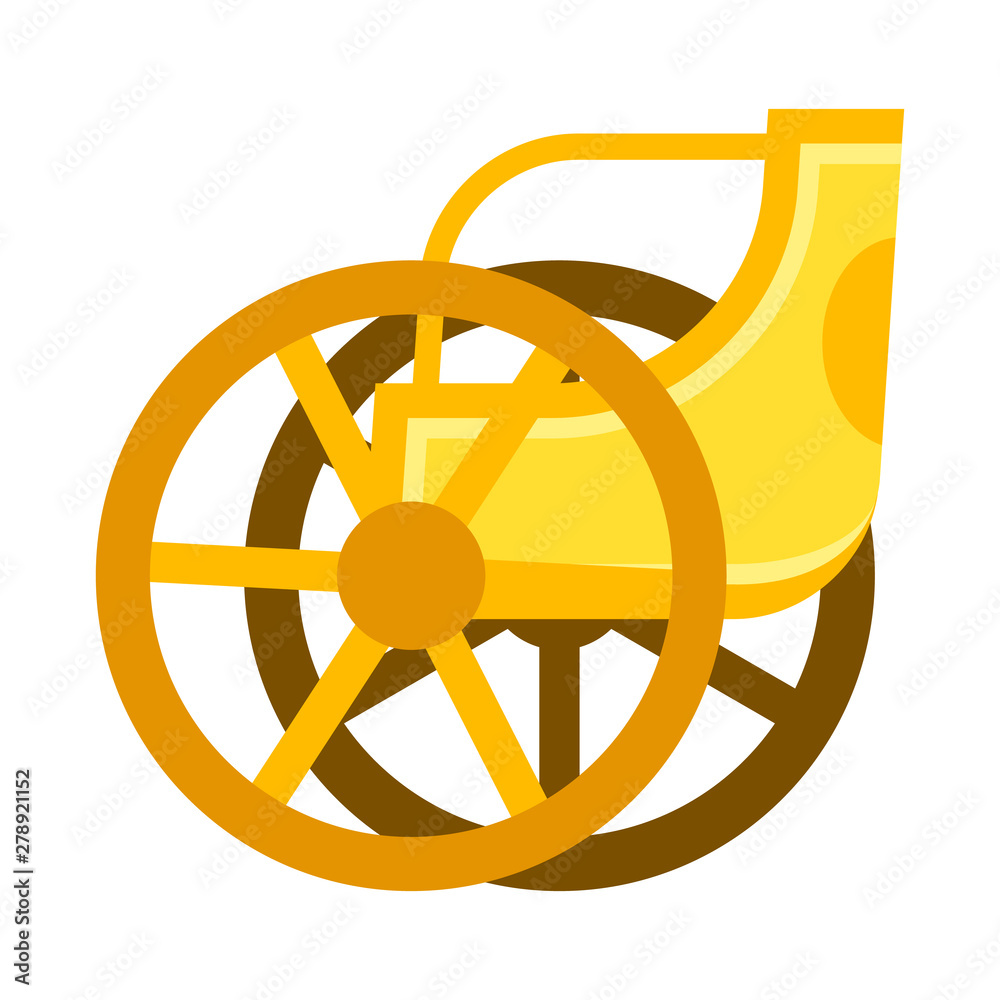 Vetor de Vector illustration of chariot and helios logo. Set of chariot ...