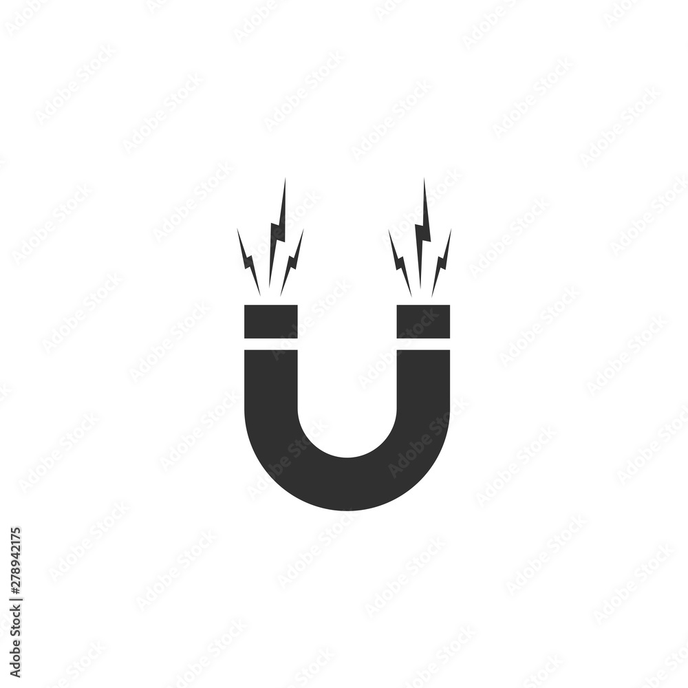 Magnet icon template color editable. Magnet symbol vector sign isolated ...