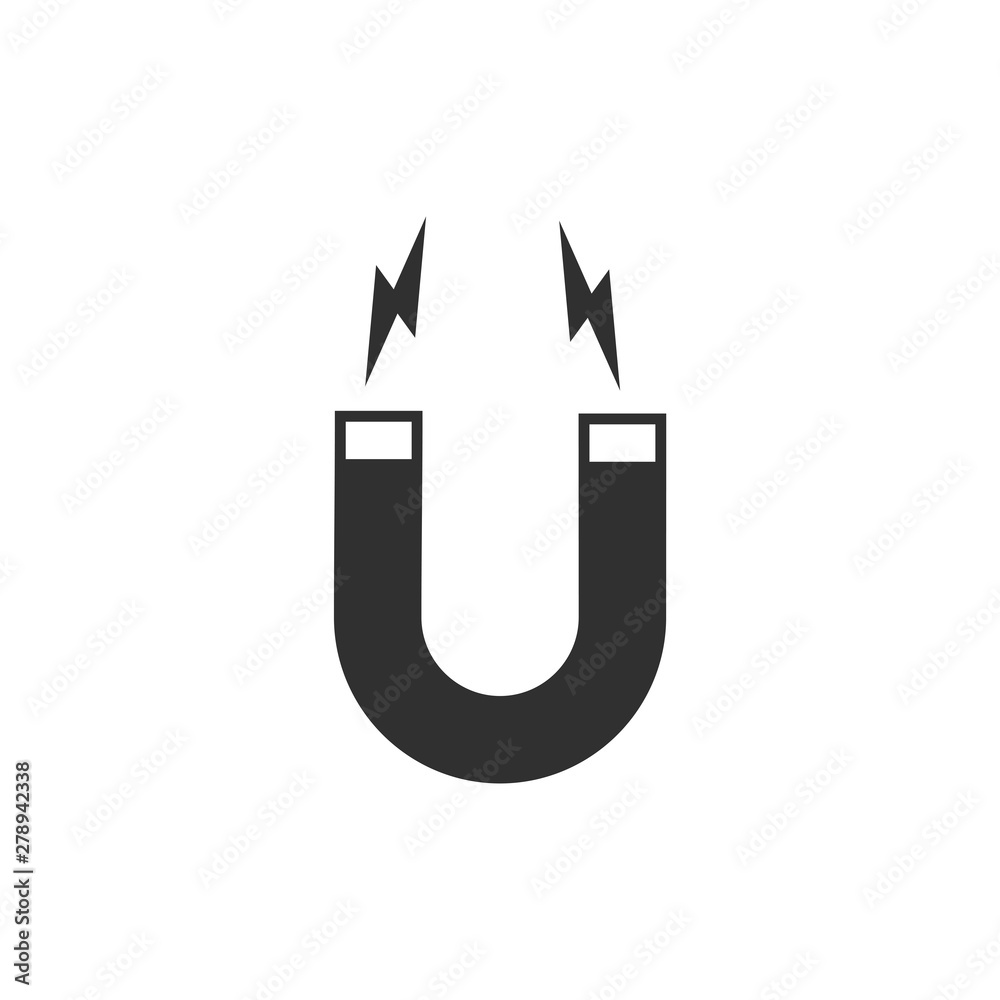 Magnet icon template color editable. Magnet symbol vector sign isolated ...