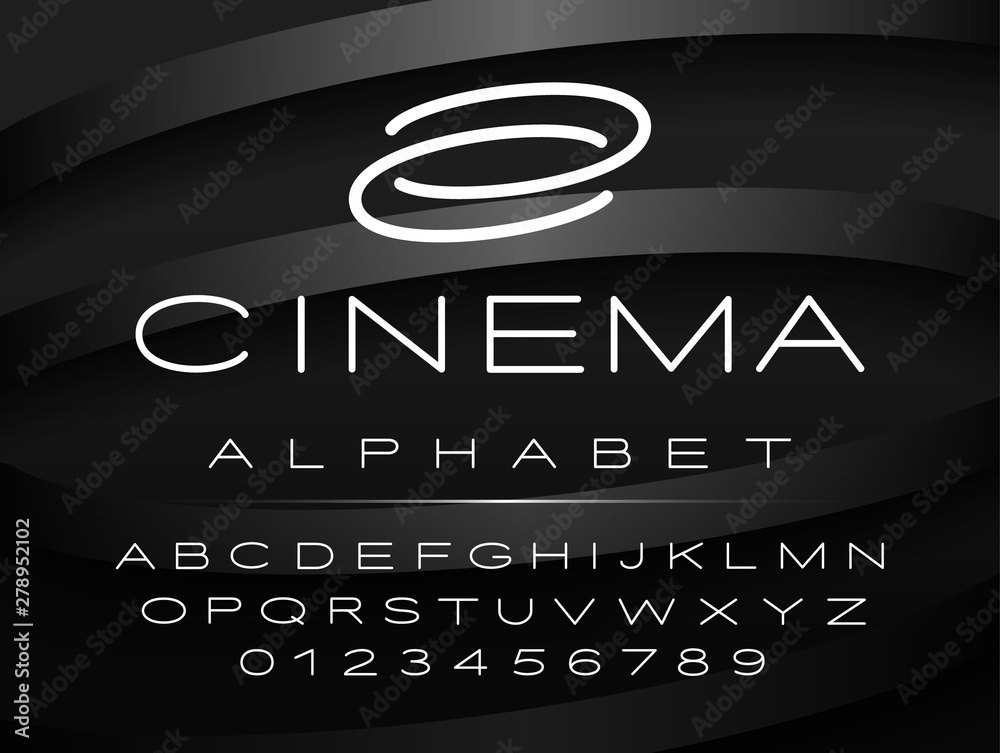 English capital letters design for logo, titles and more. Stock Vector ...