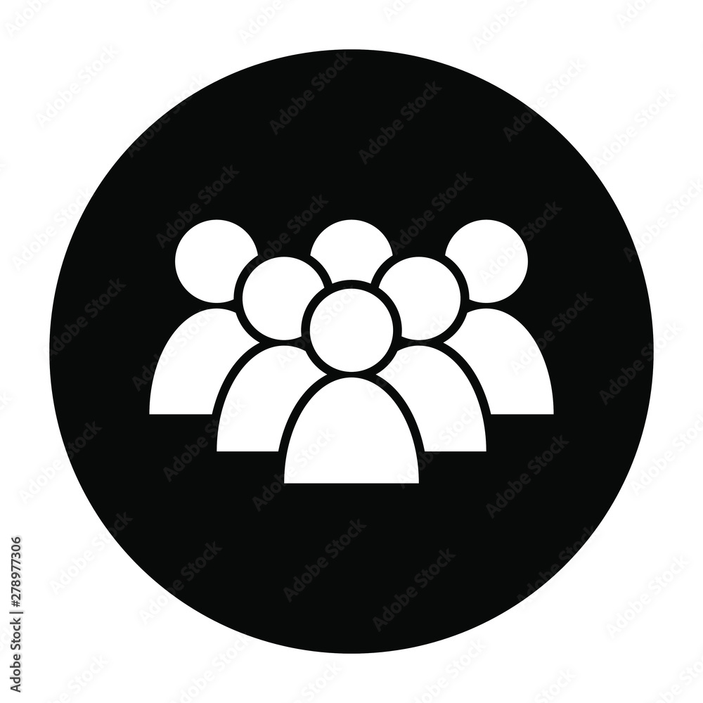 People vector icon . Group of people symbol illustration. businessman ...