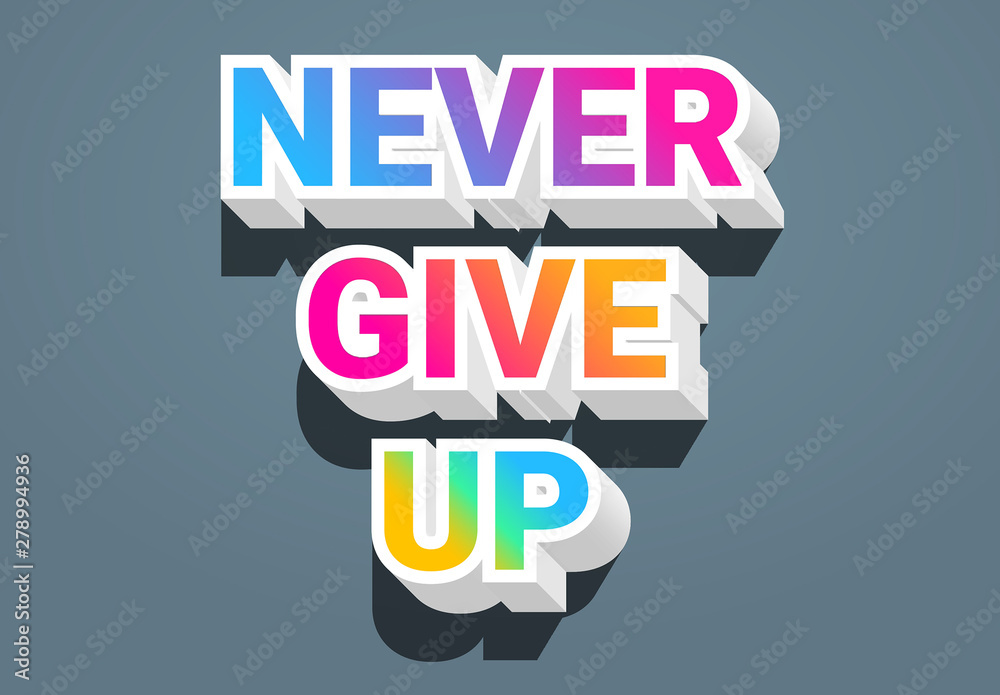 Colorful Gradient Text Effect Stock Template | Adobe Stock